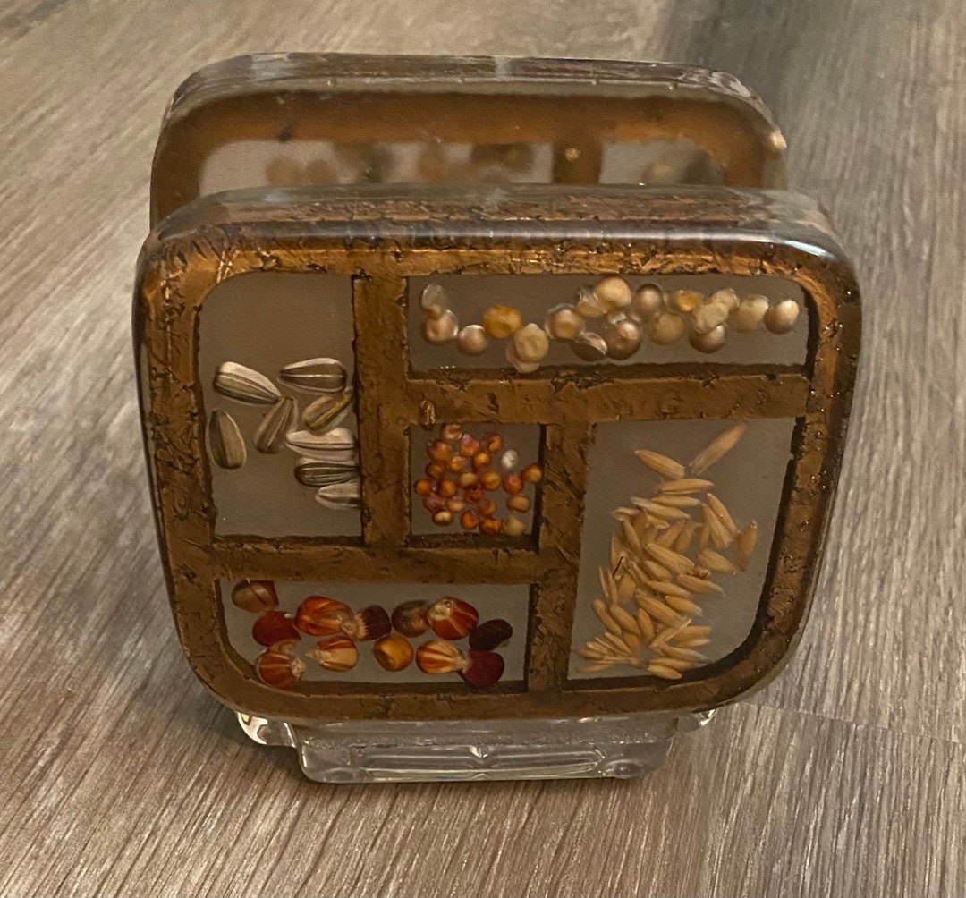 Vintage Gamut Designs Lucite Acrylic Napkin Holder Vomit Art - Etsy