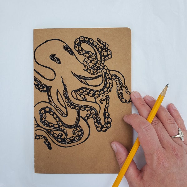 Octopus Notebook - Etsy