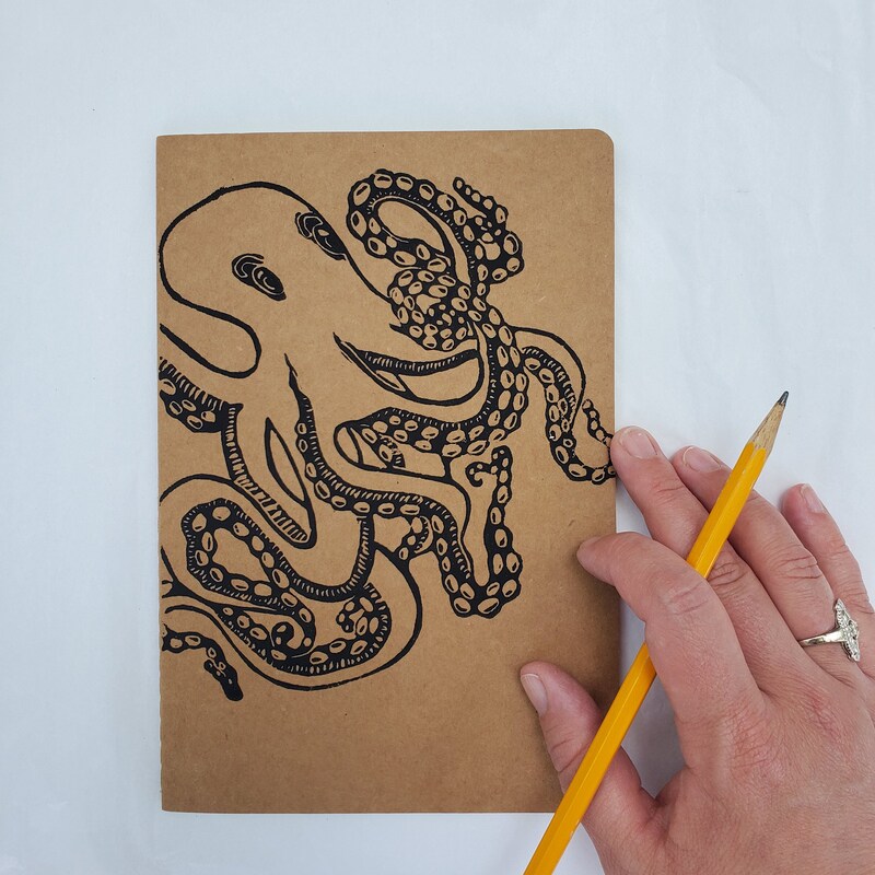 Octopus Notebook - Etsy