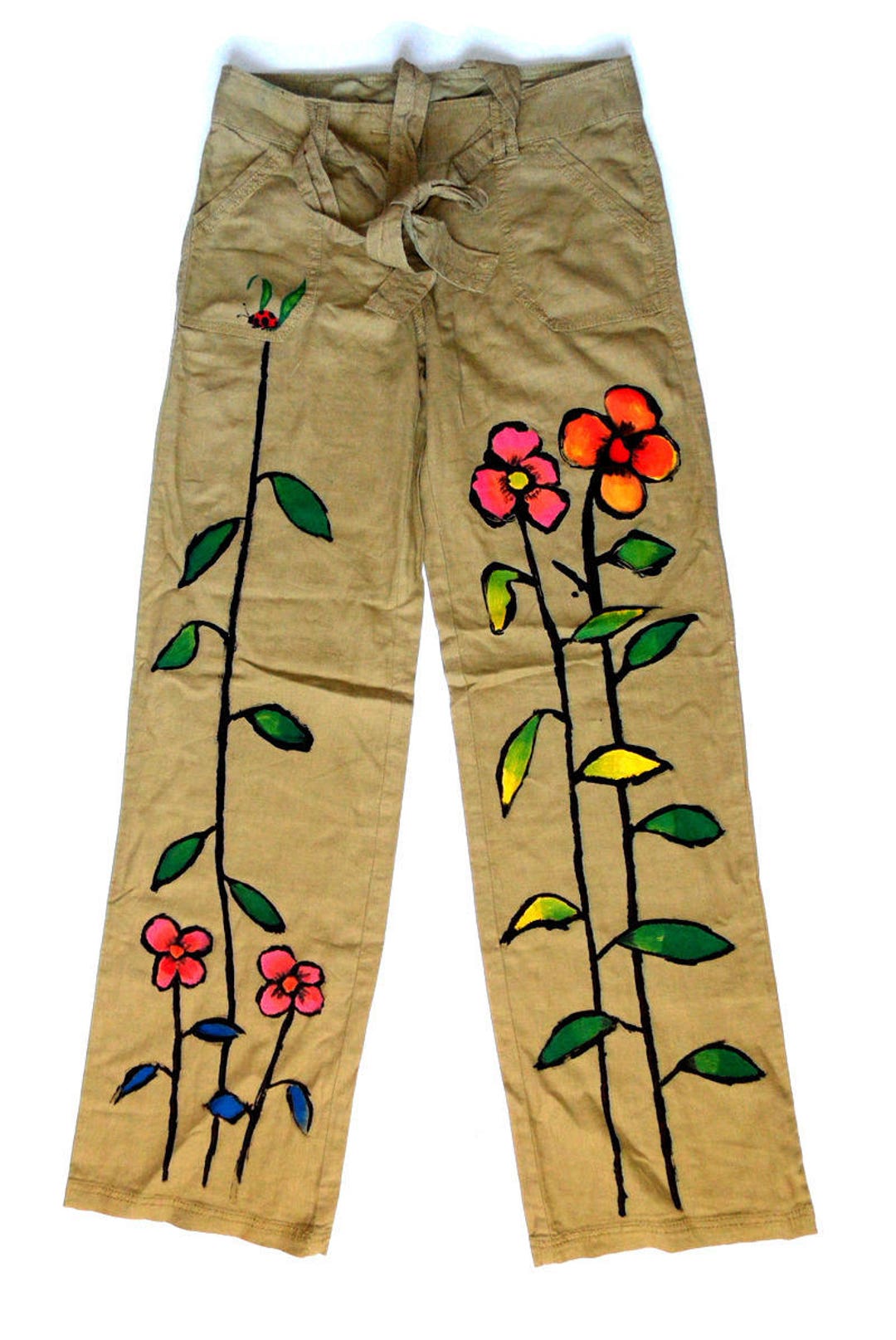 Women's Soft Pants-women's Handmade Soft Pants-women's Hand Painted ...