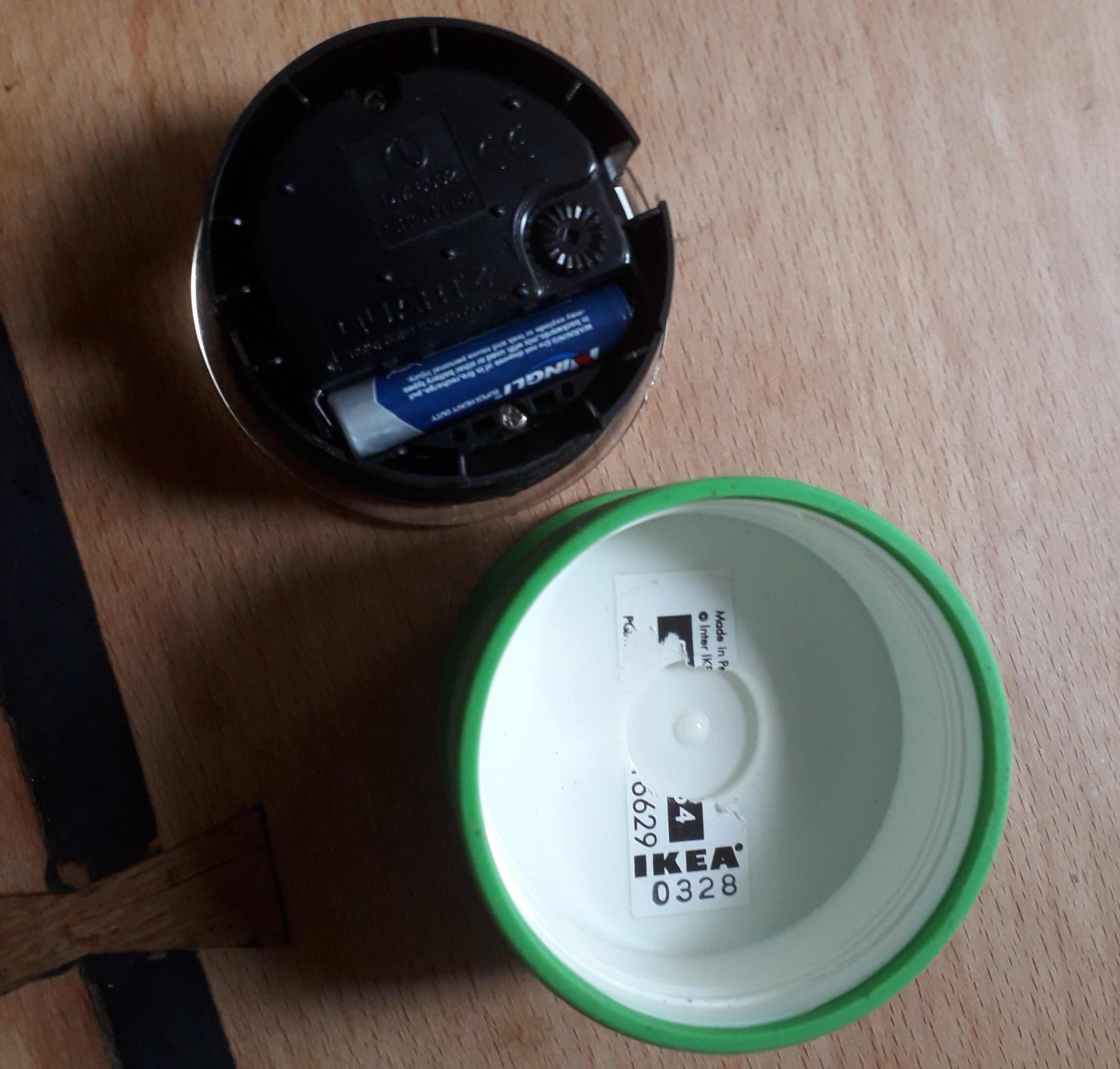 Funky green clock small suction rubber clock retro rubber - Etsy Nederland