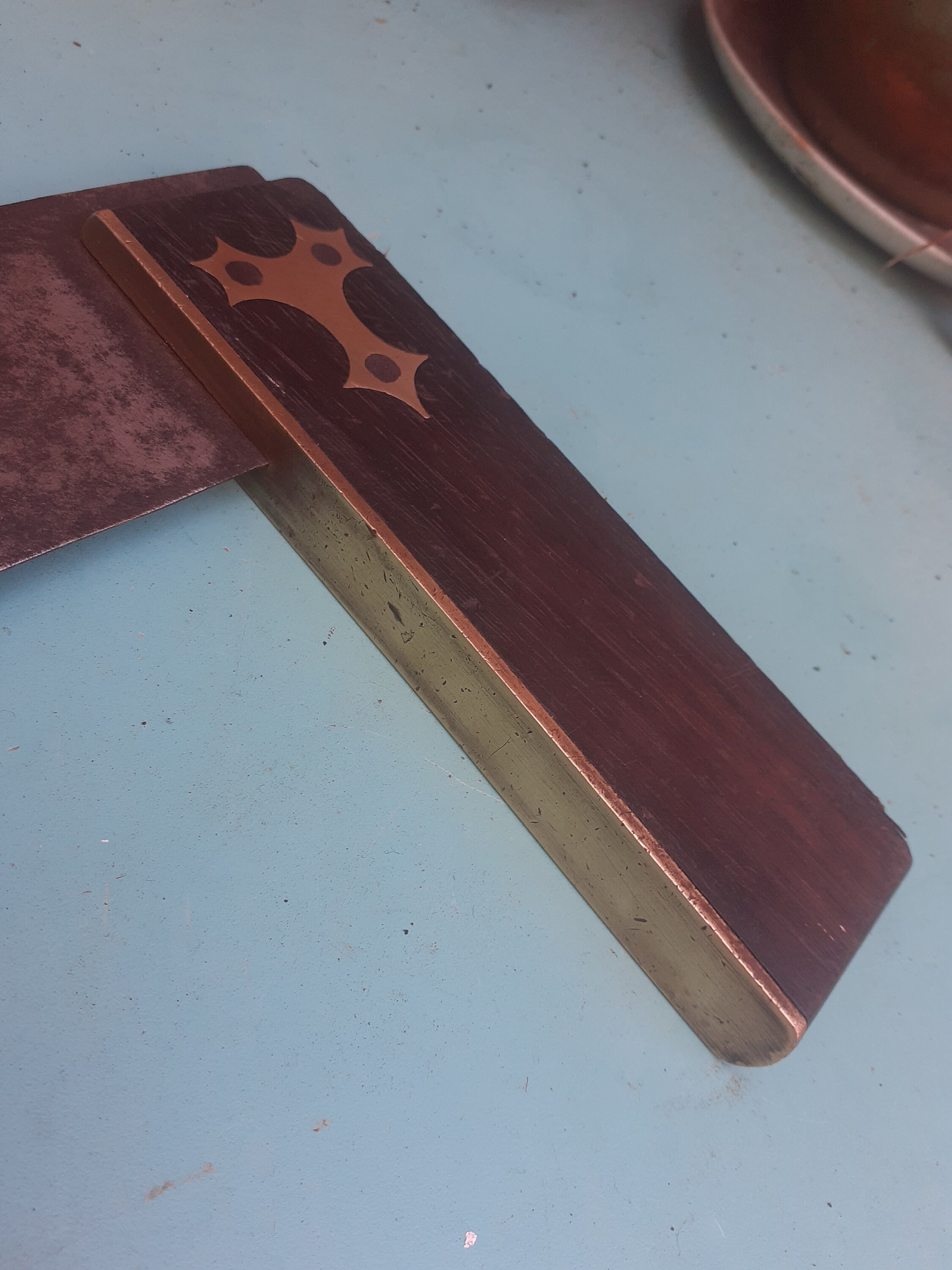 Vintage Brass and Hardwood Large Set Square Woodworking Set - Etsy UK