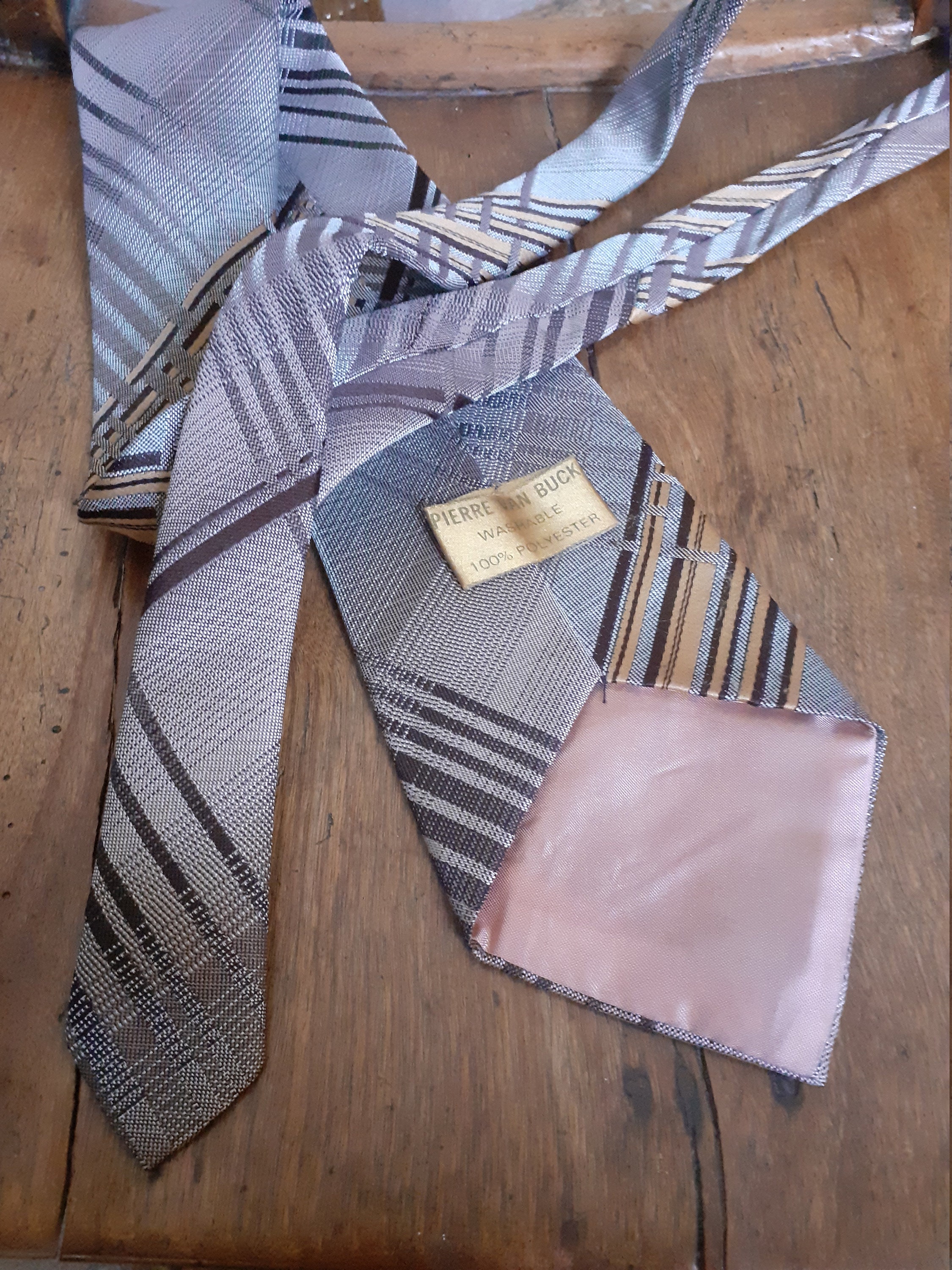 Vintage 1960s Kipper Tie, Gentlemens Tie, Pierre Van Buck Vintage Tie ...