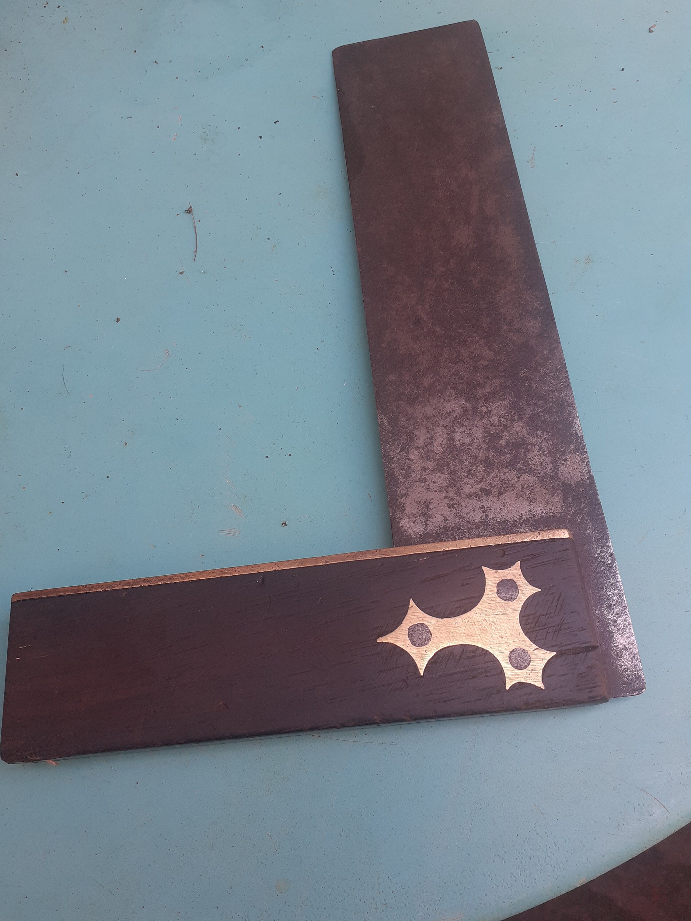 Vintage Brass and Hardwood Large Set Square Woodworking Set - Etsy UK