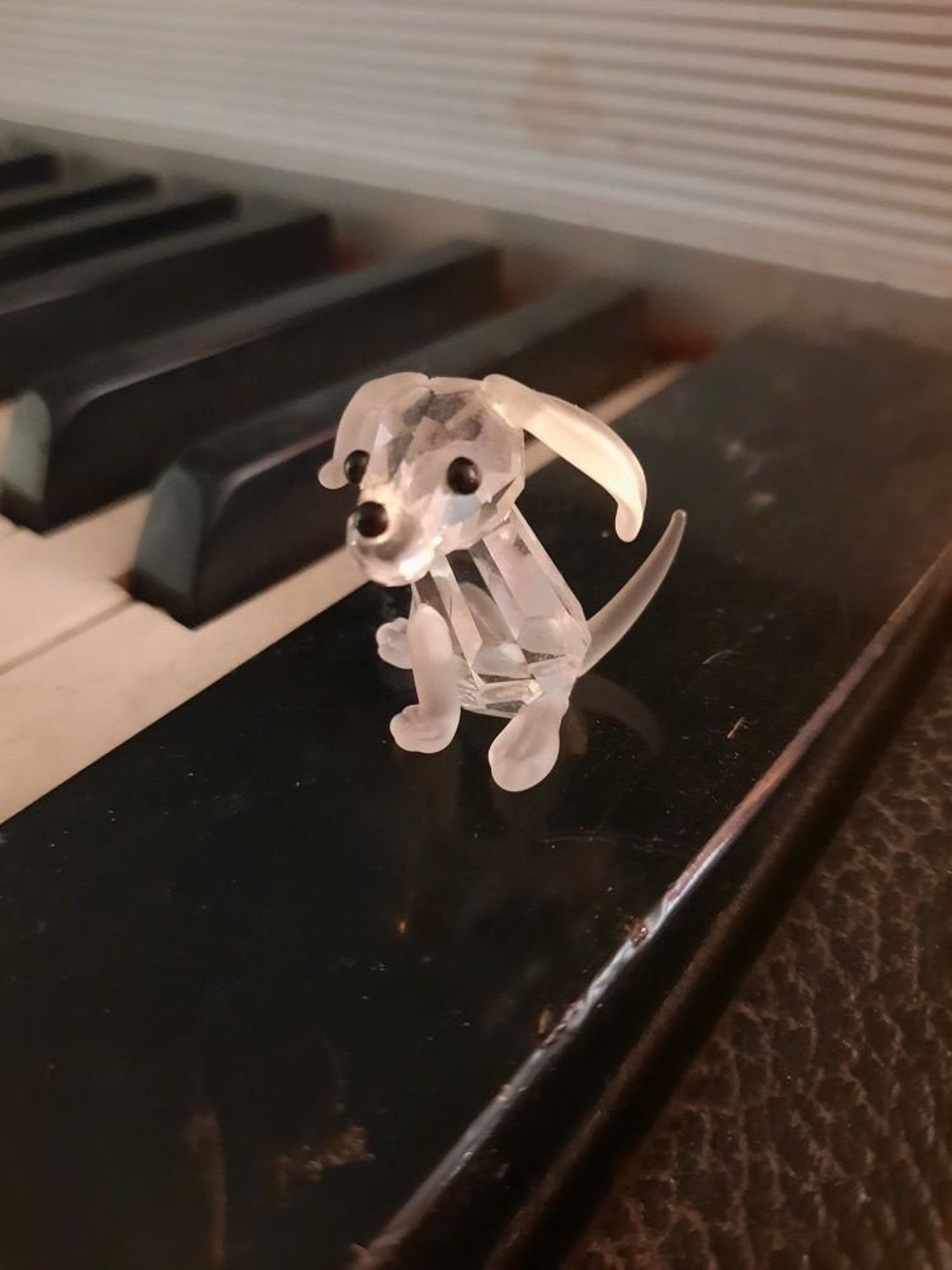 Vintage Glass Dog Mini Glass Crystal Dog Dog Lover Animal - Etsy
