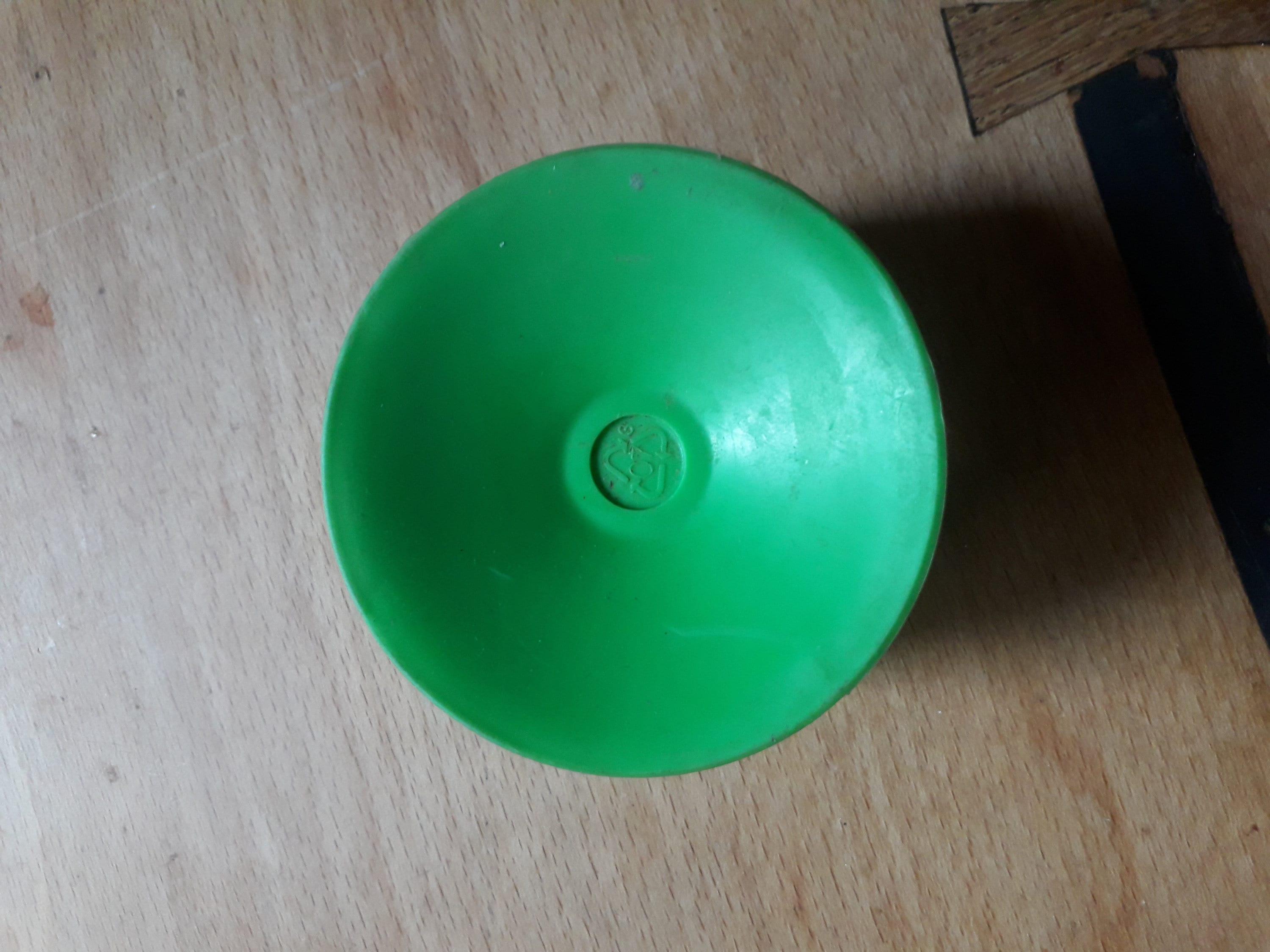 Funky green clock small suction rubber clock retro rubber - Etsy Nederland