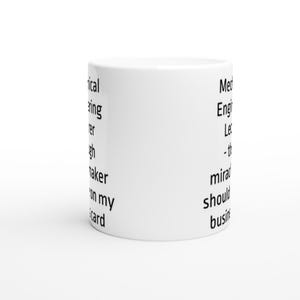 Mechanical Engineering Lecturer Miracle Maker Mug – Funny Job Title ...