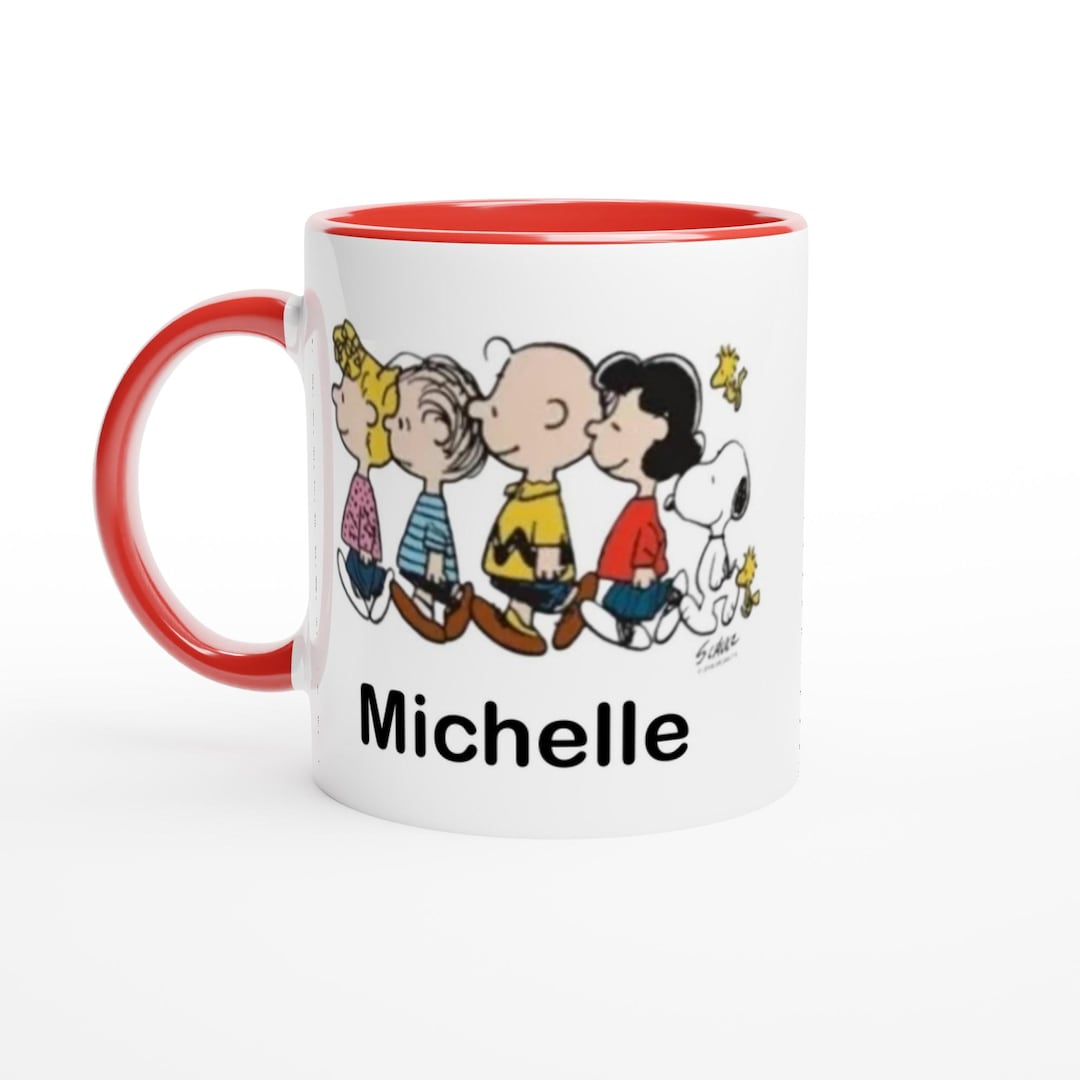 Michelle Snoopy Mug – Cute Cartoon Coffee Cup Gift for Her ...