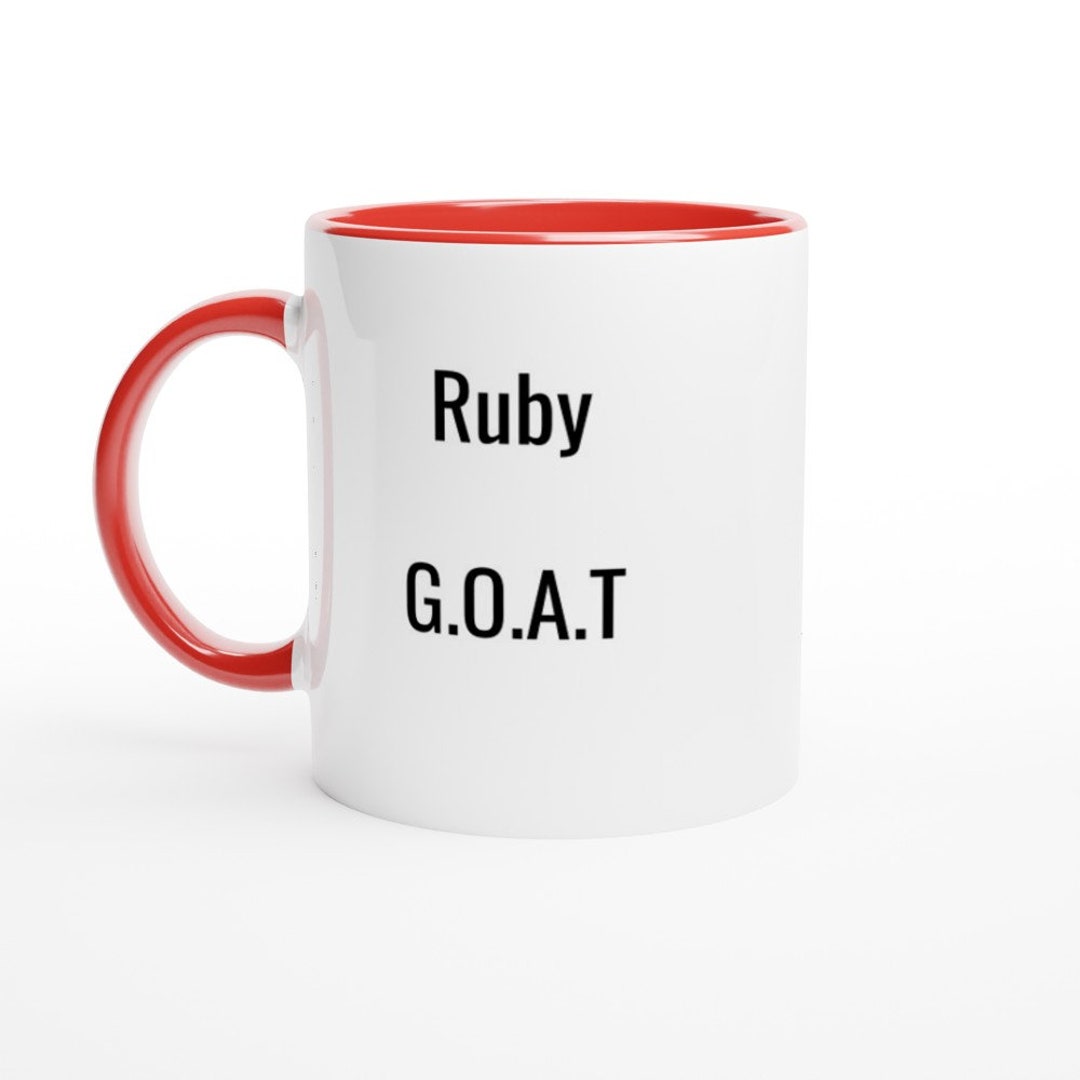 Ruby Greatest of All, Ruby Mug, Ruby Goat, Personalised Ruby Mug, Name ...