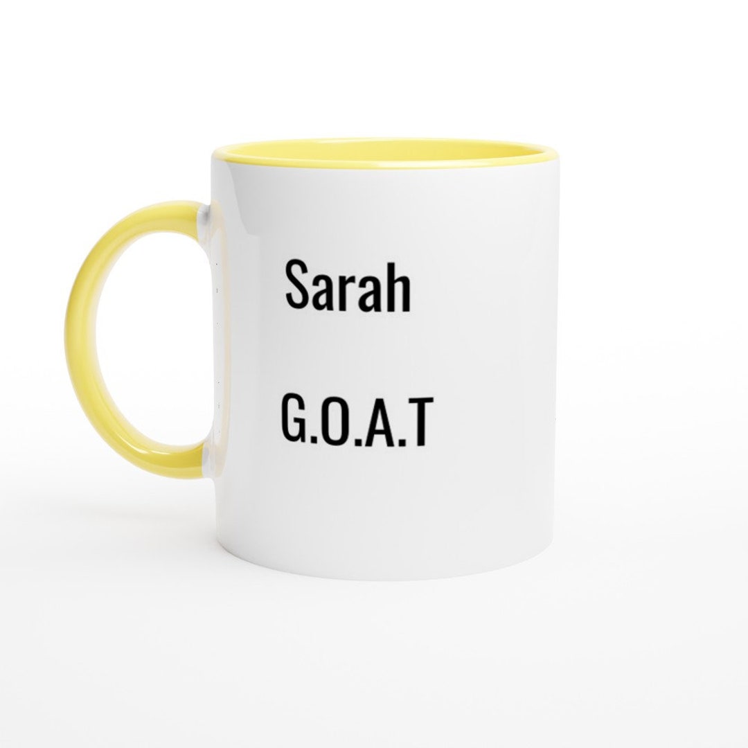 Funny Sarah Mug, Sarah Goat, Funny Sarah Gift, Mug for Sarah, Sarah Mug ...
