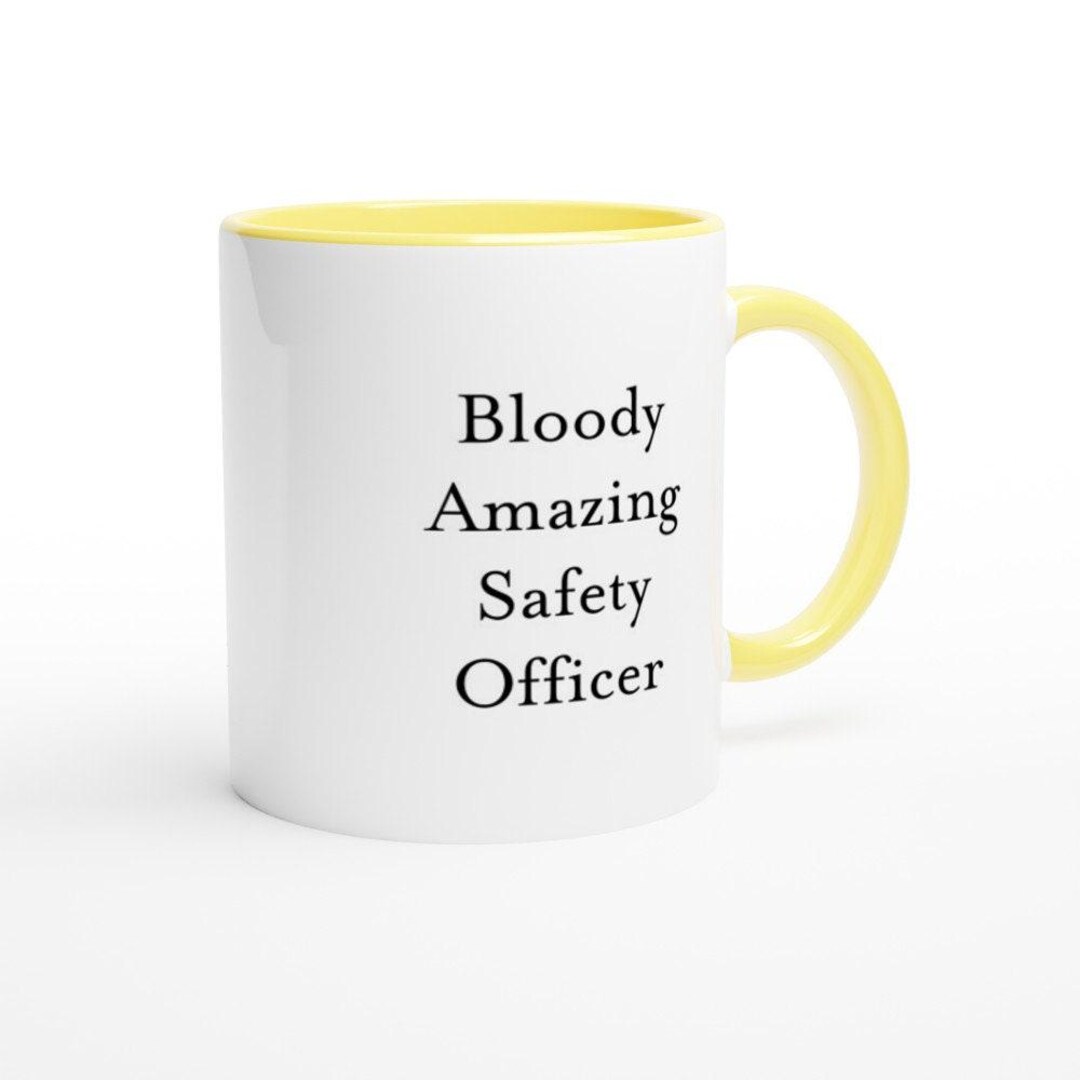Bloody Amazing Safety Officer Mug Funny Gift for Workplace Safety ...