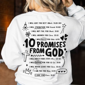10 Promises From God Design Svg Retro Christian Sublimation - Etsy