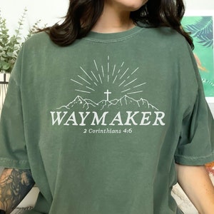 Waymaker Shirt SVG, Religious Sublimation Design, Minimal Bible Quote ...