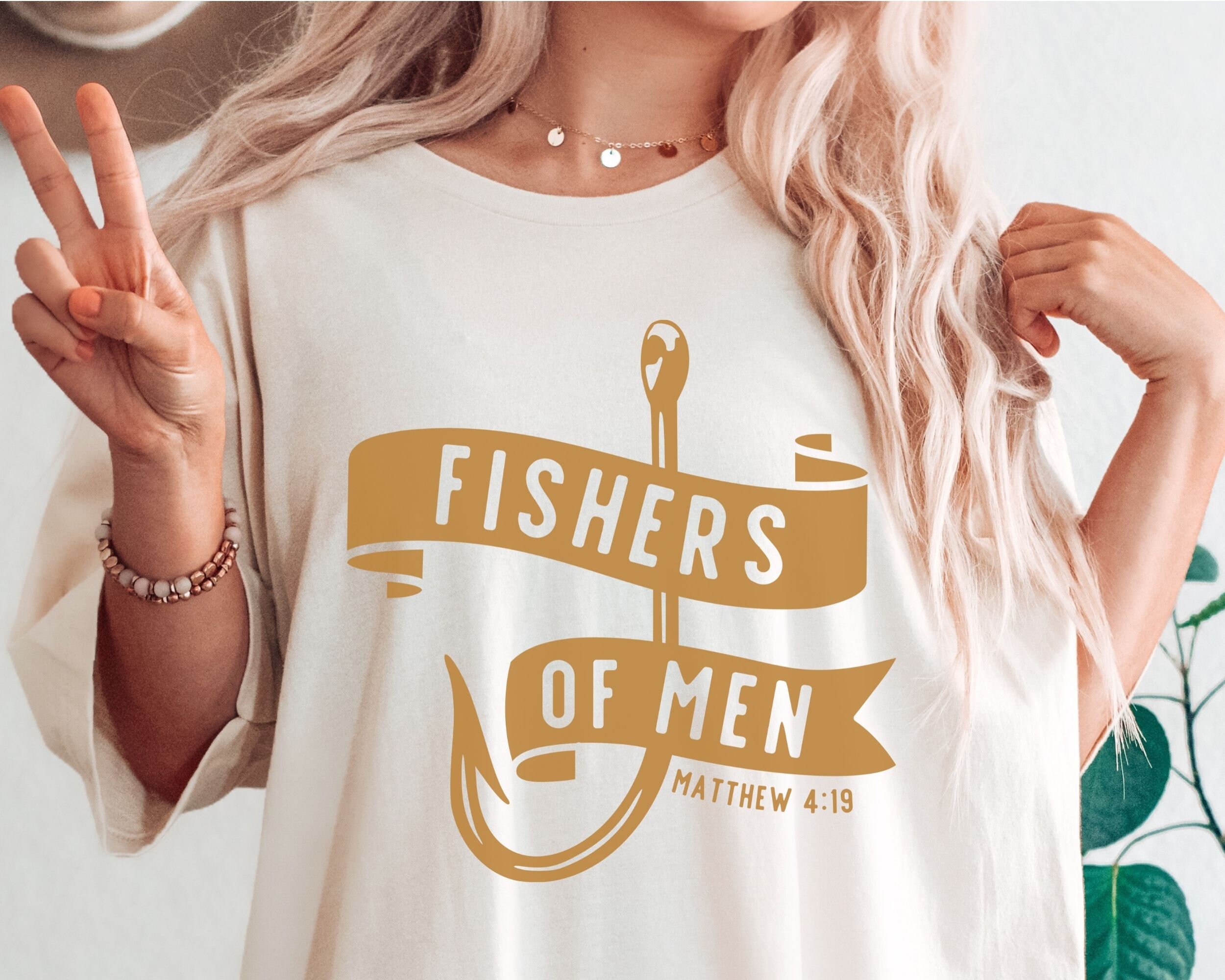 Fishers of Men Shirt SVG, Followers of Jesus Clipart, Matthew Quote SVG ...
