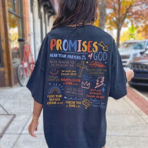 Promises of God Hoodie Design Svg, Retro Christian Shirt Sublimation ...