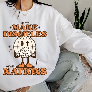 Make Disciples Svg, Vintage Christian Sublimation, Retro Matthew Shirt ...