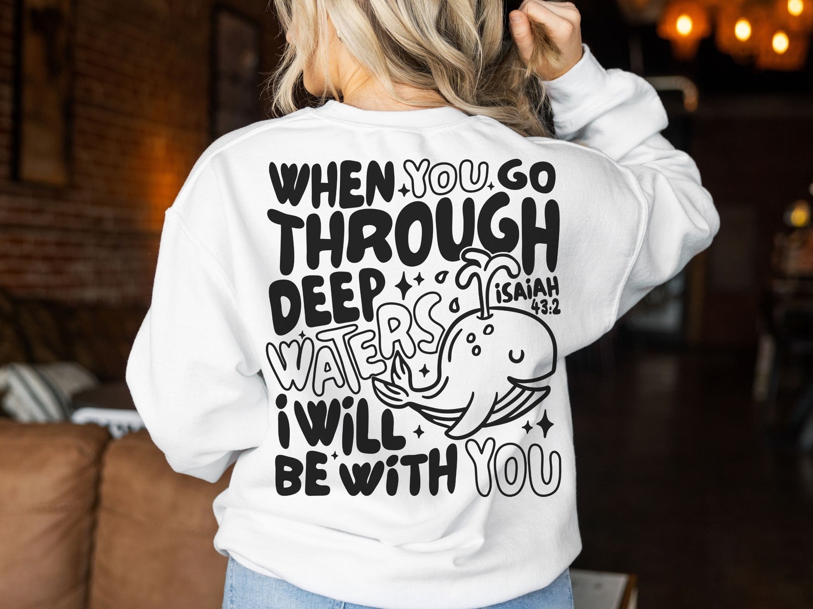 Kids Through Deep Waters SVG, Christian Ocean Cut File for Boys ...