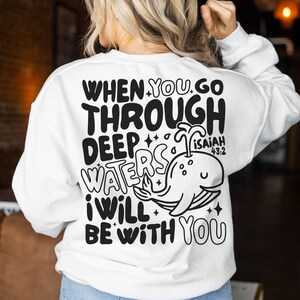 Kids Through Deep Waters SVG, Christian Ocean Cut File for Boys ...