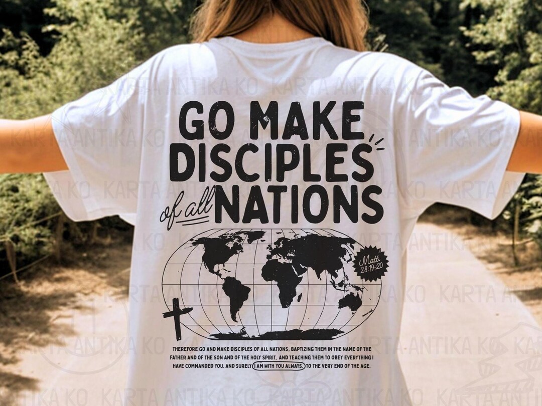 Go Make Disciples Design Svg, Retro Christian Father Sublimation ...
