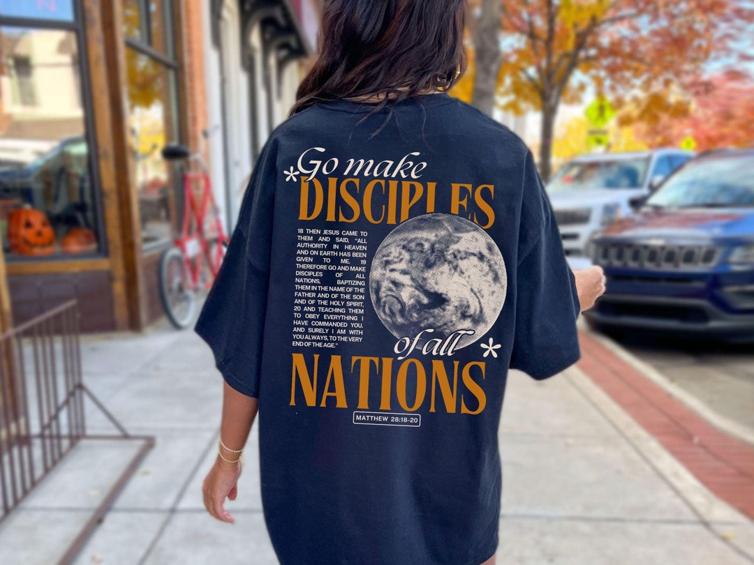 Vintage Make Disciples Hoodie Design Svg, Retro Christian Sublimation ...