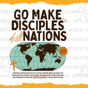 Go Make Disciples Design Svg, Retro Christian Father Sublimation ...