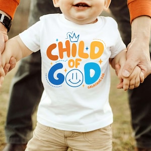 Child of God Kids Tshirt SVG, Christian Shirts Cut File for Boys ...