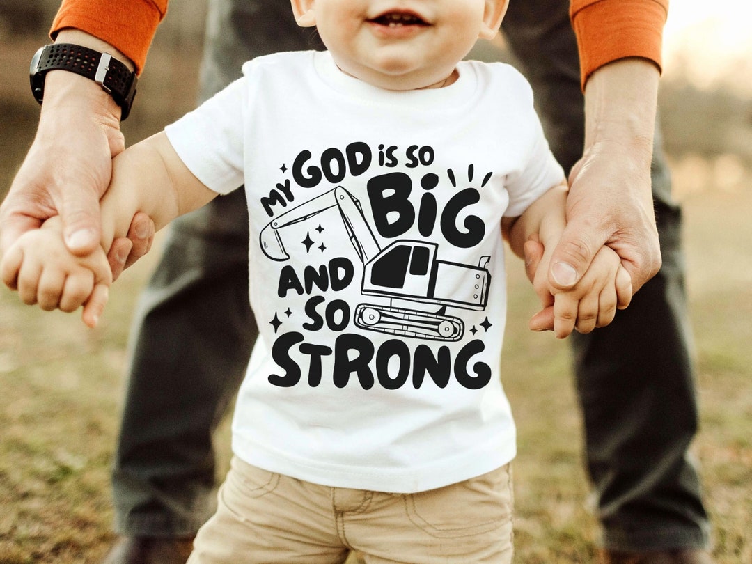 My God is so Big Kids Tshirt SVG, Christian Shirts Cut File for Boys ...
