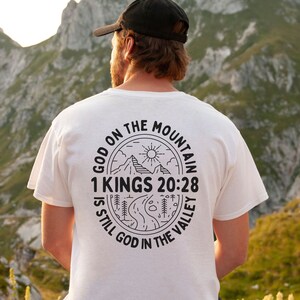 Vintage Men's Bible Shirt PNG, God on the Mountain Hoodie Design Svg ...