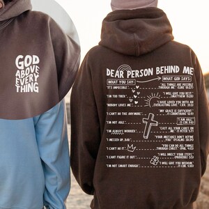 Dear Person Behind Me Design Shirt Svg, God Says You Are Svg, Retro ...