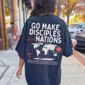 Go Make Disciples Design Svg, Retro Christian Father Sublimation ...