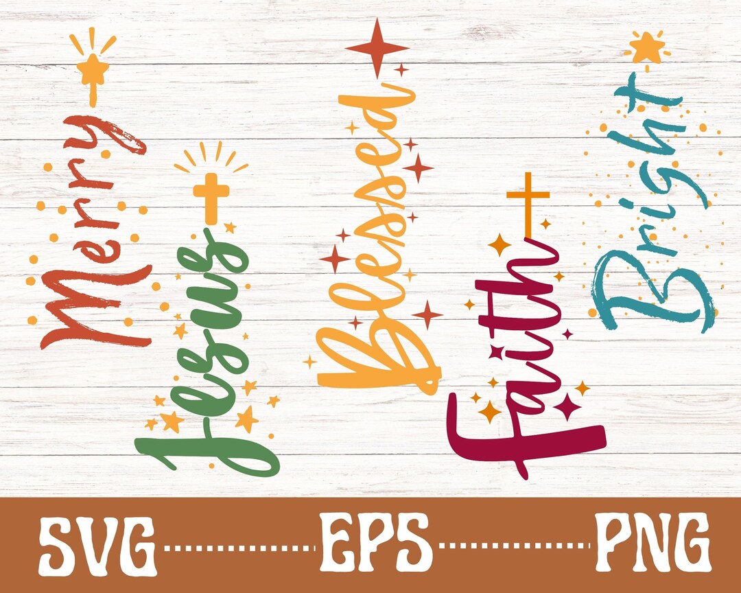 Jesus Christmas Tree Shirt SVG Bundle Faith PNG Holiday - Etsy