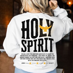 Vintage Holy Spirit Hoodie Design Svg, Retro Christian Streetwear, Men ...
