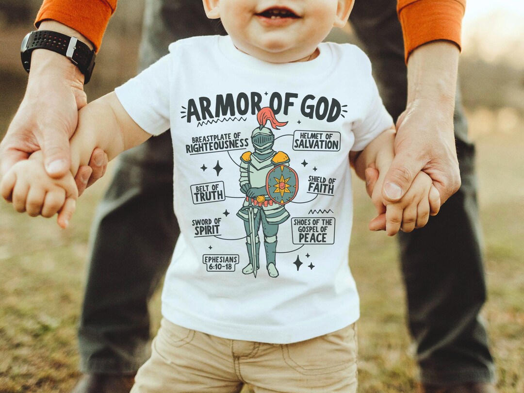 Retro Armor of God Kids Tshirt SVG, Christian Shirts Cut File for Boys ...