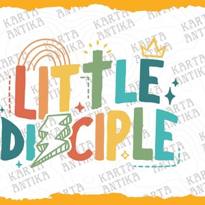 Retro Little Disciple Tshirt SVG, Christian Shirt Cut File for Kids ...