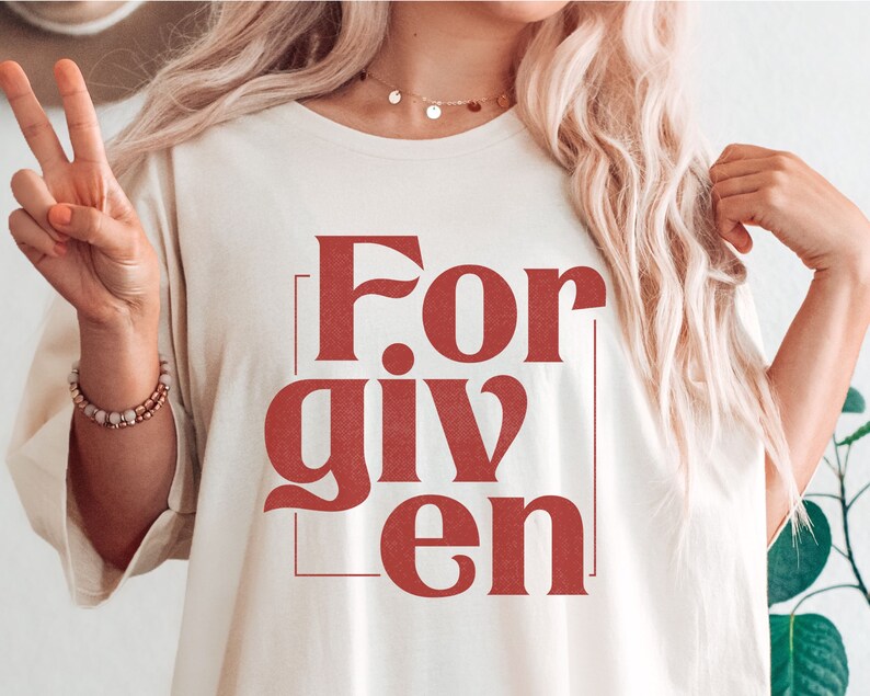 Bible Verse Tshirt Designs Forgiven PNG Sublimation Designs - Etsy