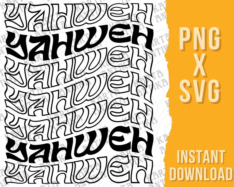 Yahweh YHWH Hoodie Design Svg, Retro Christian Sublimation, Boho Yeshua ...