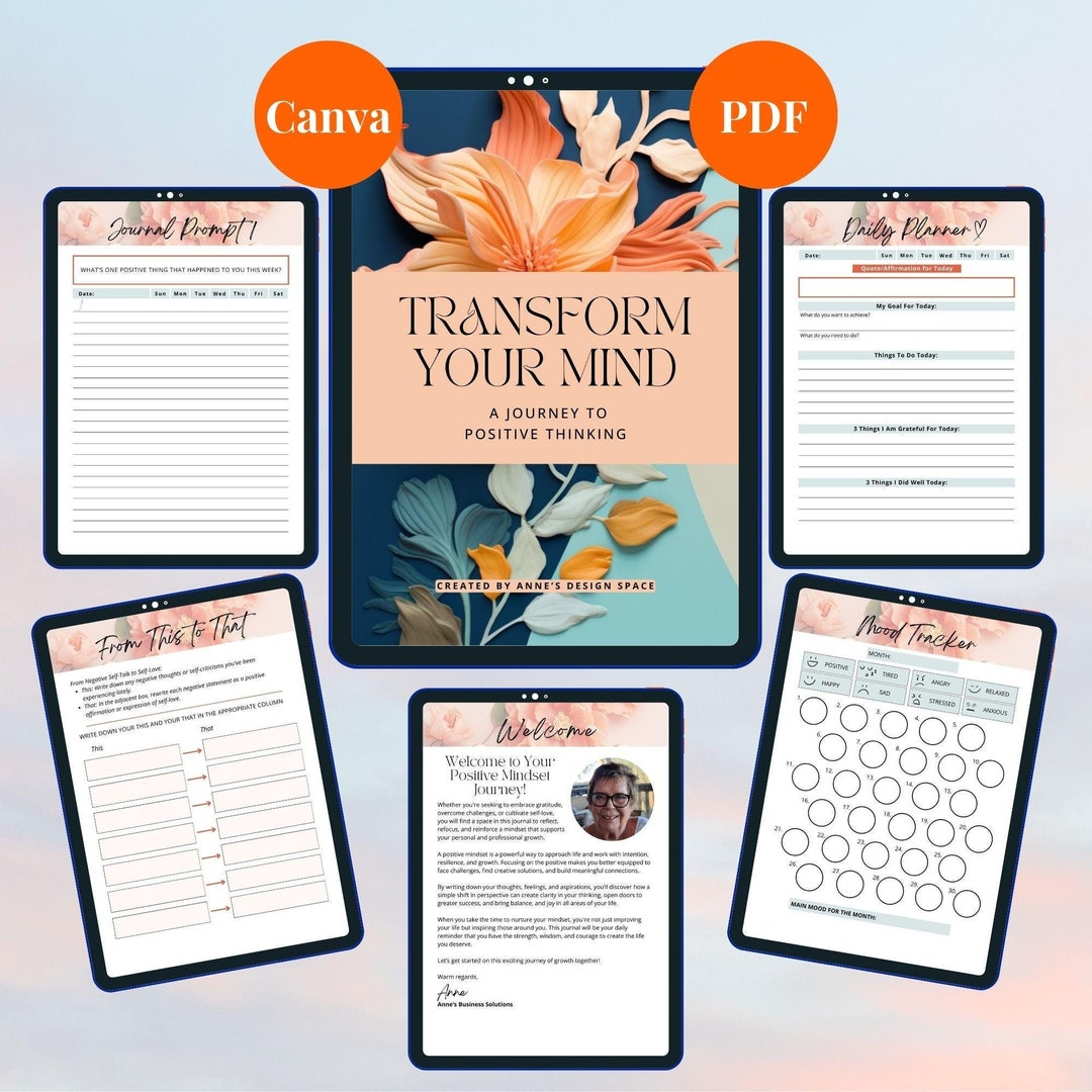 Positive Mindset Journal: an 88-page Journal, Including Prompts, Daily ...