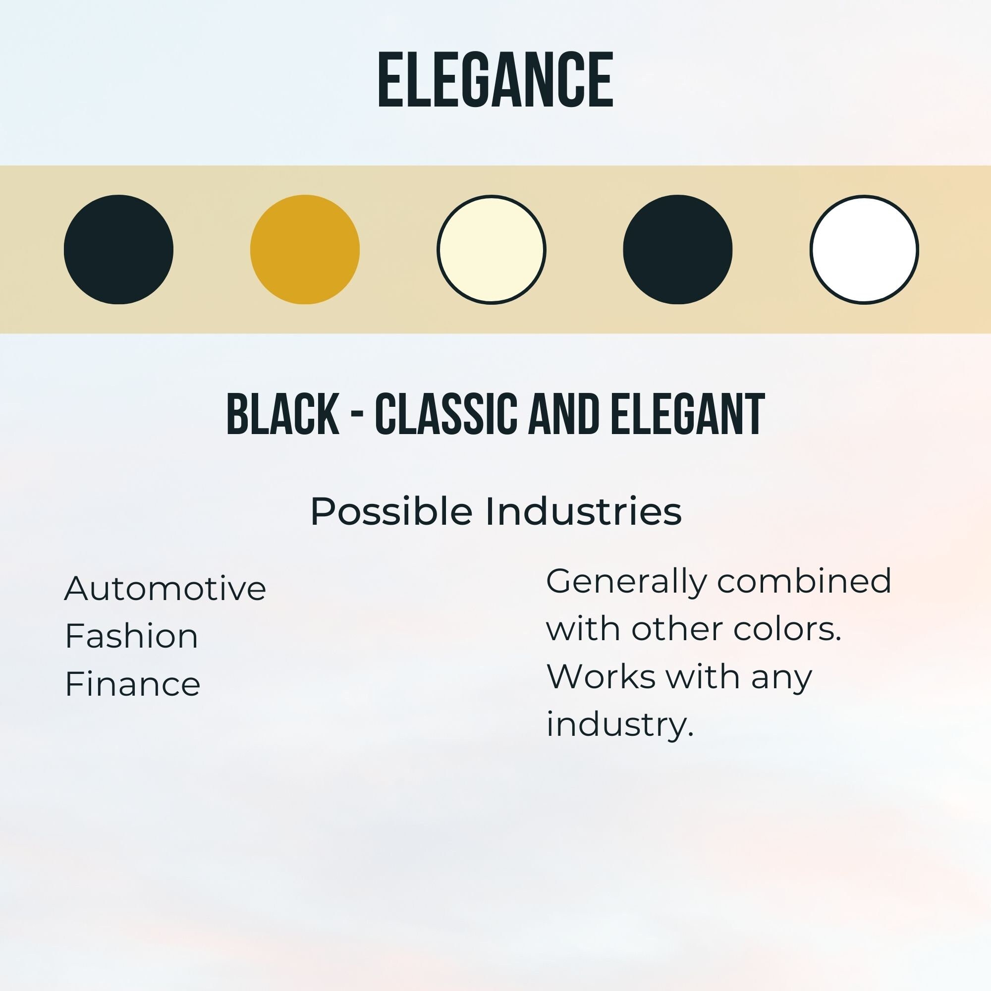 DIY Branding Kit in Elegance black Color Scheme, Fully Editable Canva ...