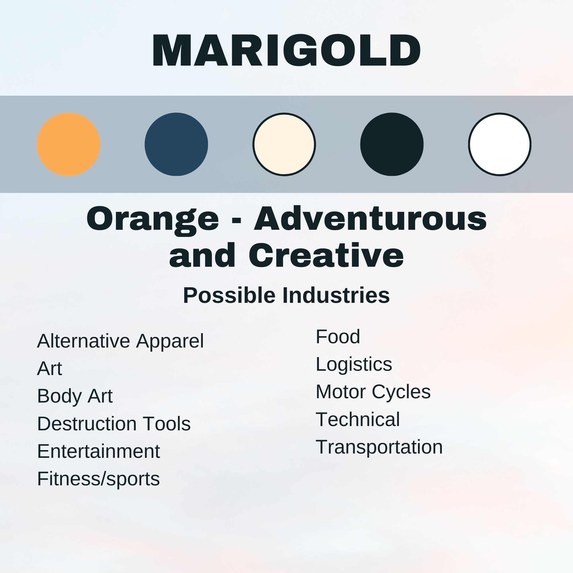 DIY Branding Kit in Marigold (orange) Color Scheme, Fully Editable ...