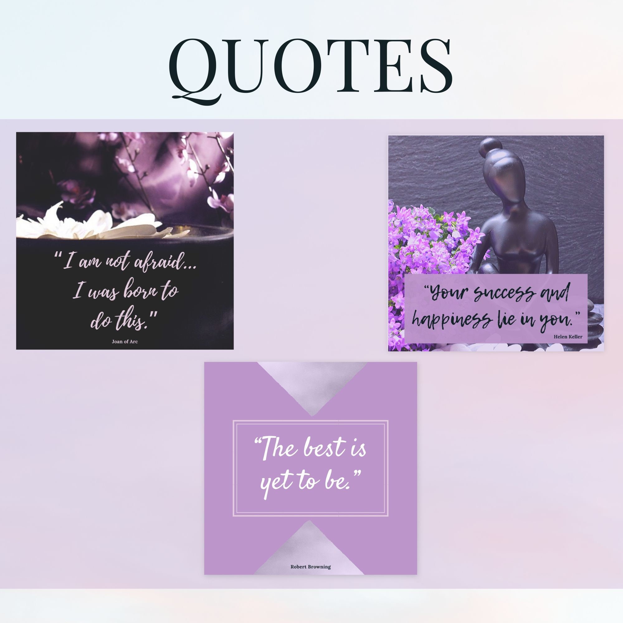 15 Inspirational Quote Facebook Post Templates Editable in Canva - in ...