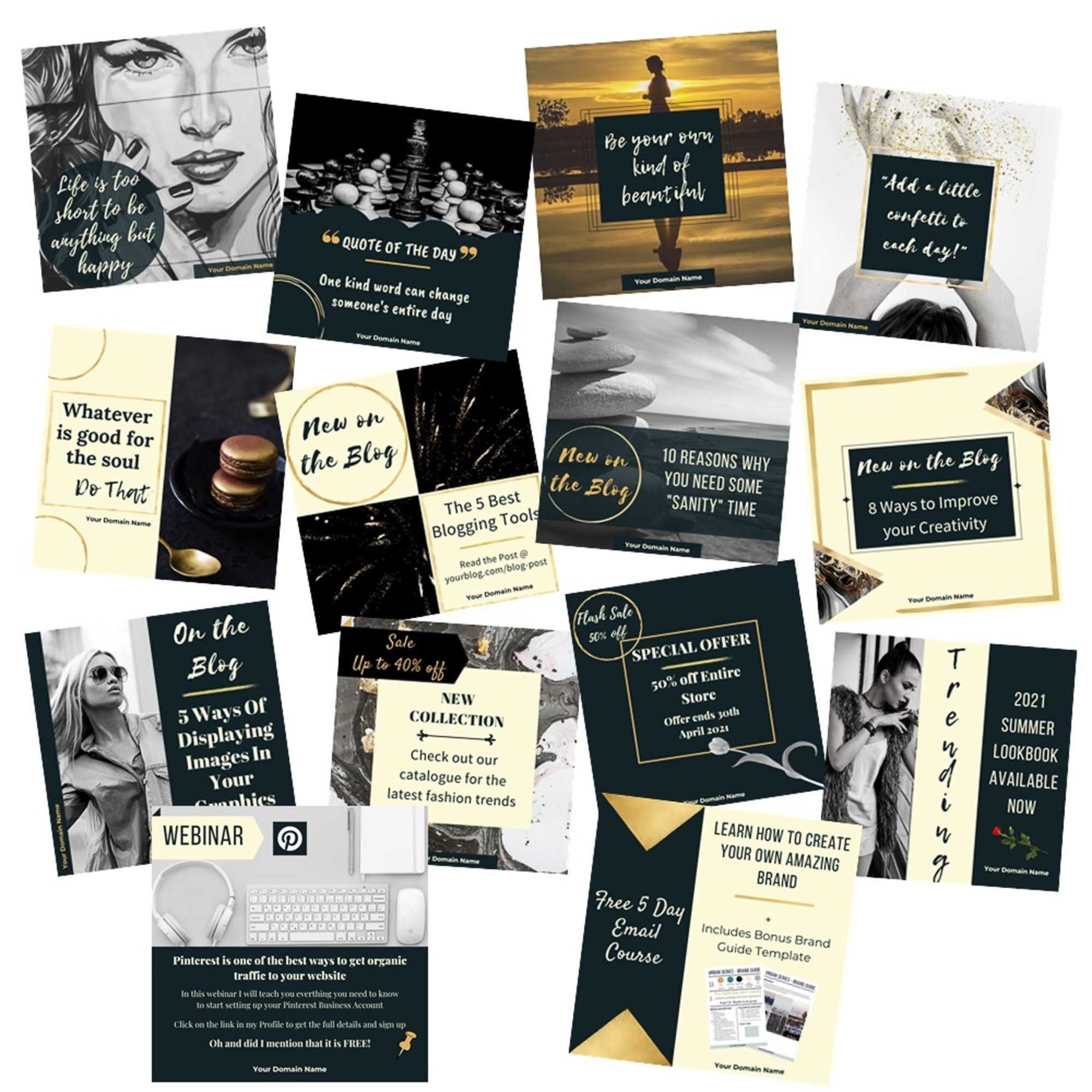 112 Social Media Templates Editable in Canva Instagram - Etsy Canada