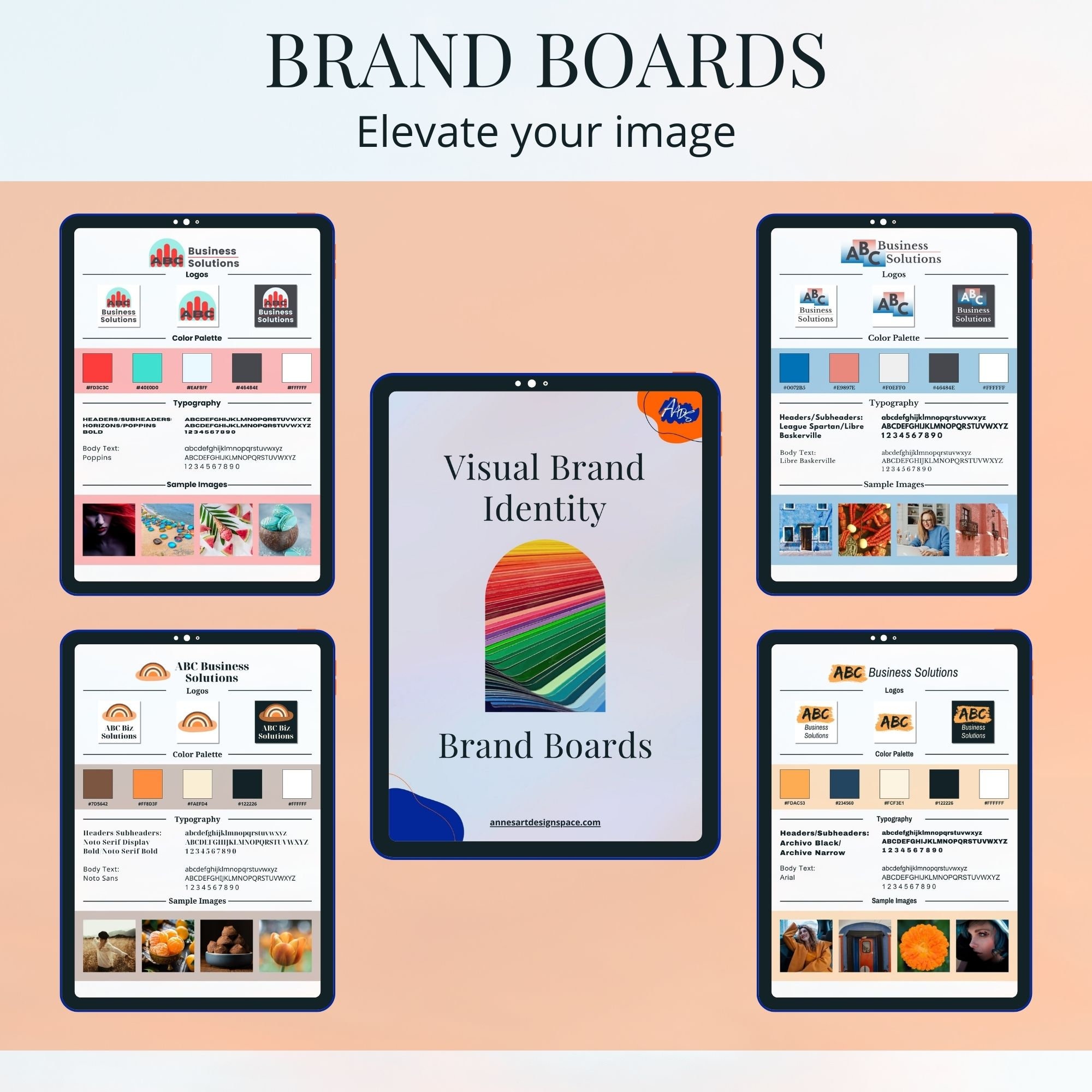 Visual Brand Identity Toolkit, Done for You Color Palettes and Fonts ...