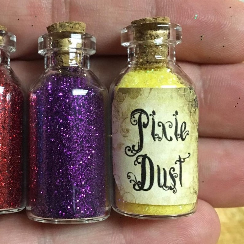 Fairy/Pixie Dust glitter bottle/jar/vial party favors | Etsy