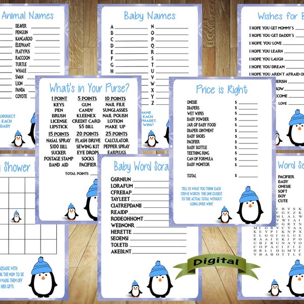Penguin Baby Shower - Etsy