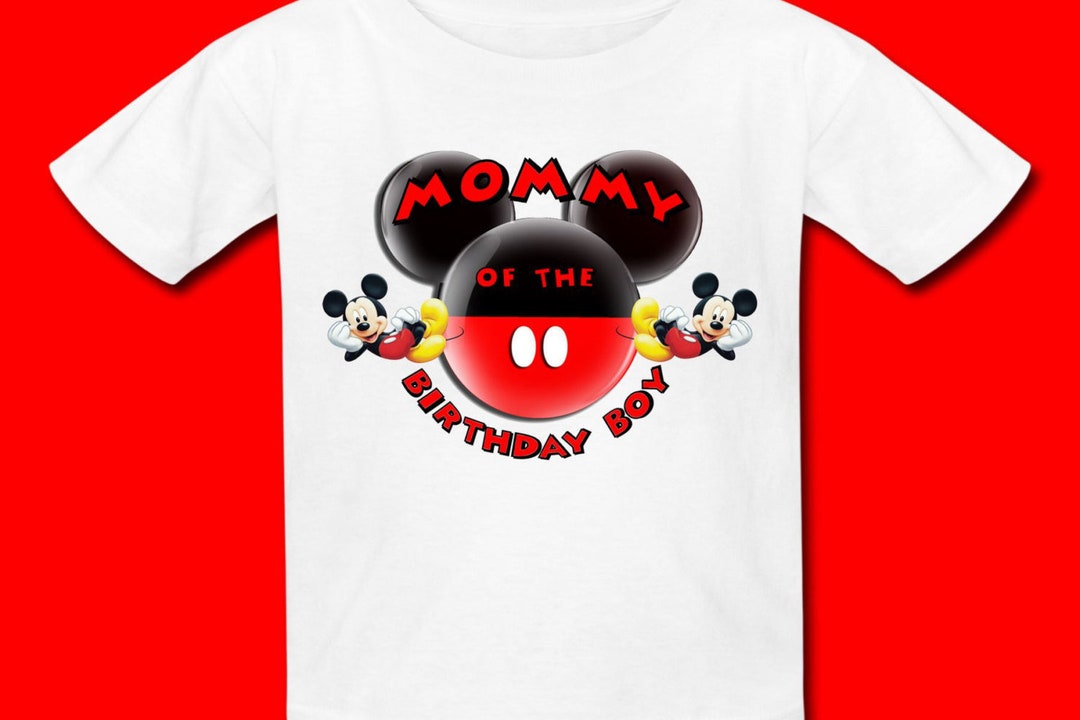 Mickey Iron On, Mickey Iron on Mommy of Birthday Boy, Mickey DIY ...