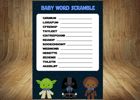 Star Wars Word Scramble