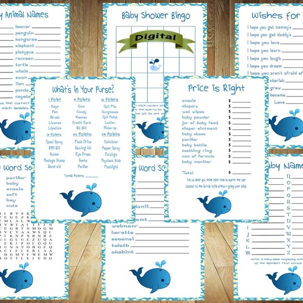 Whale Baby Shower - Etsy
