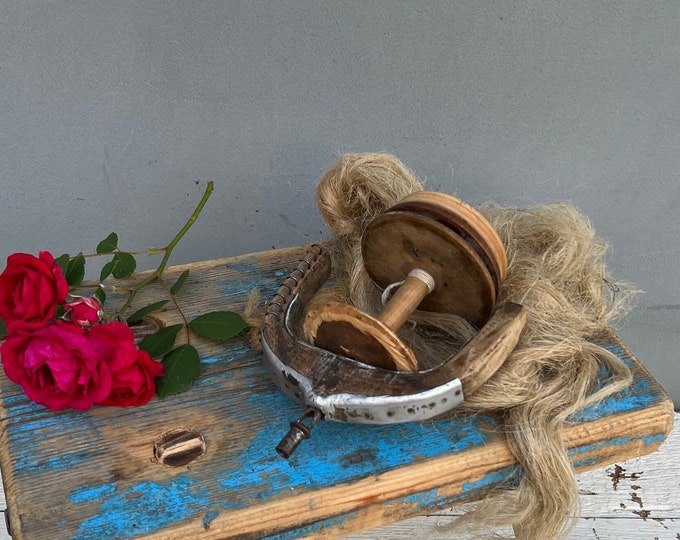 Wooden Spool, Vintage Spinning Wheel, Antique Wooden Spinning ...