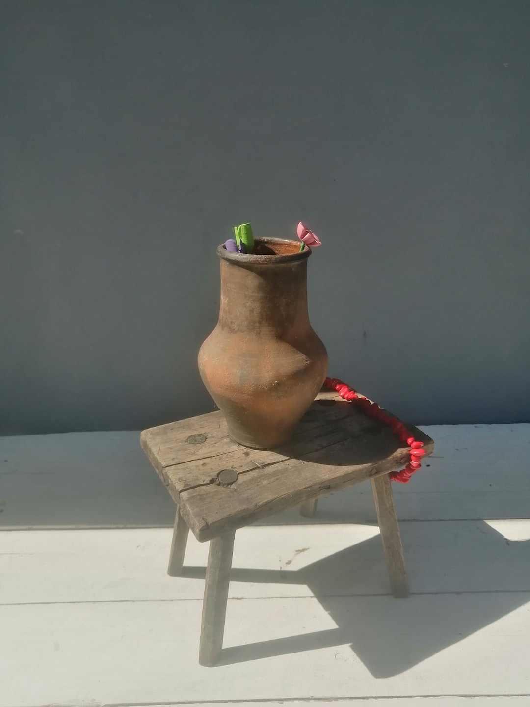 Ceramic Jug, Antique Clay Jug, Rustic Milk Jug, Traditional Ceramic Jug ...