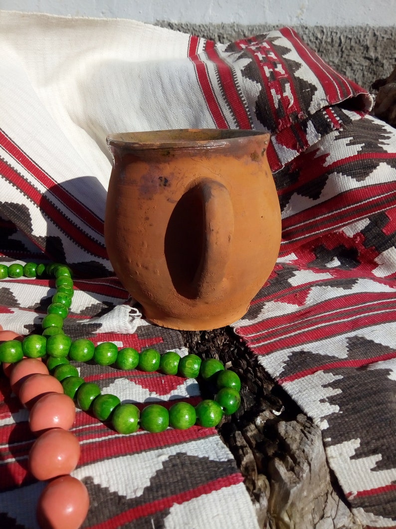 Vintage Clay Pot Ceramic Pot Orange Clay Pots Ceramic Vase | Etsy